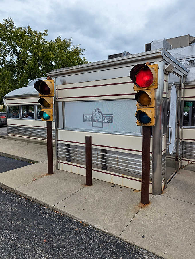 Even the exterior details like vintage traffic lights contribute to Nancy's authentic charm &ndash; no designer could create this level of genuine character.