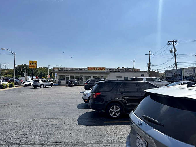 The packed parking lot tells the story &ndash; people will travel from all corners of Chicagoland for a taste of these legendary hot dogs.