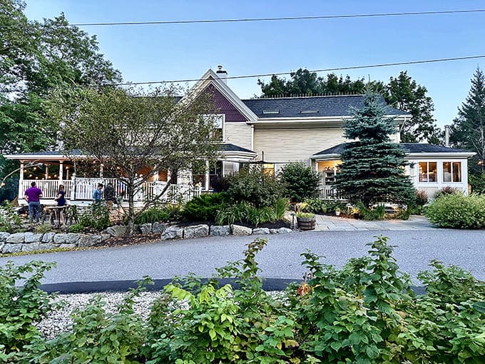 The approach to Primo, where your culinary adventure begins before you even walk through the door.