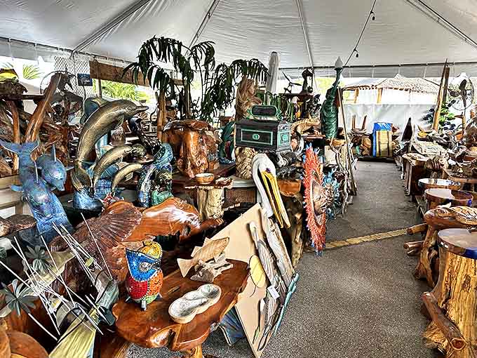 Wooden wonderland of handcrafted art &ndash; where driftwood and imagination collide to create conversation pieces for your home.