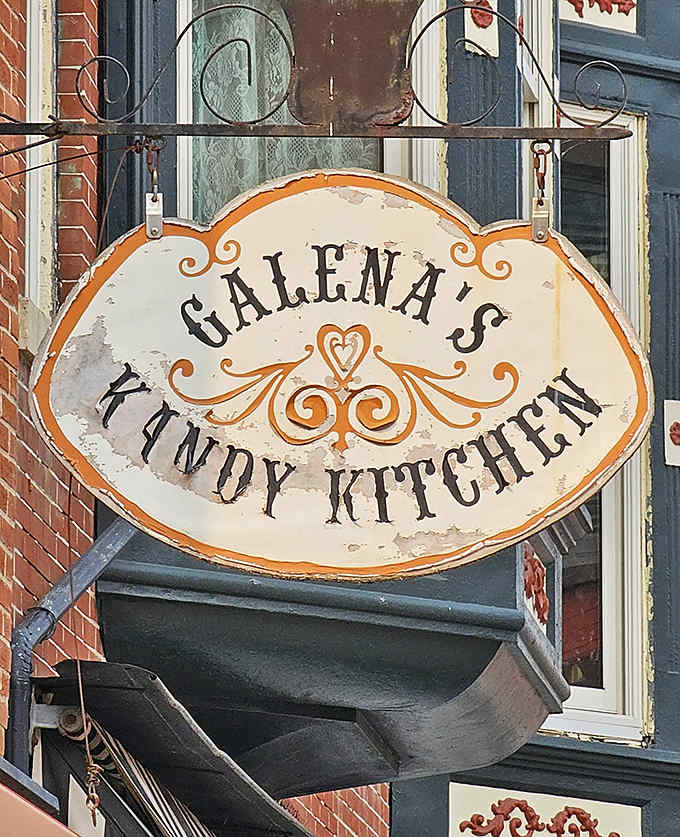 The weathered sign swings gently above Main Street &ndash; a beacon of sweetness that has guided sugar-seekers for generations.
