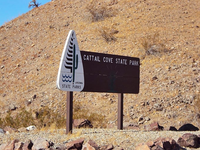 The signage announces your arrival at Arizona's best-kept secret. Like finding the door to Narnia, but with better weather and fewer talking animals.