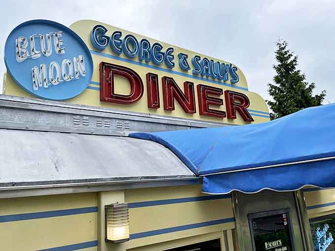 The "Blue Moon" portion of the iconic sign glows with a promise of something rare and special – an experience that, like its namesake, doesn't come along every day.