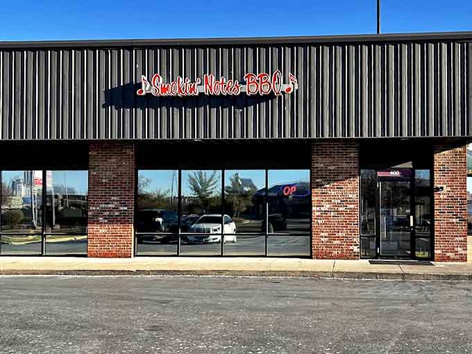 The exterior view that countless satisfied customers have gazed upon while planning their inevitable return visit.