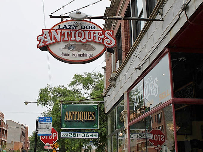 Multiple signs announce this treasure trove's presence, because one sign simply couldn't contain all the antique goodness waiting inside.