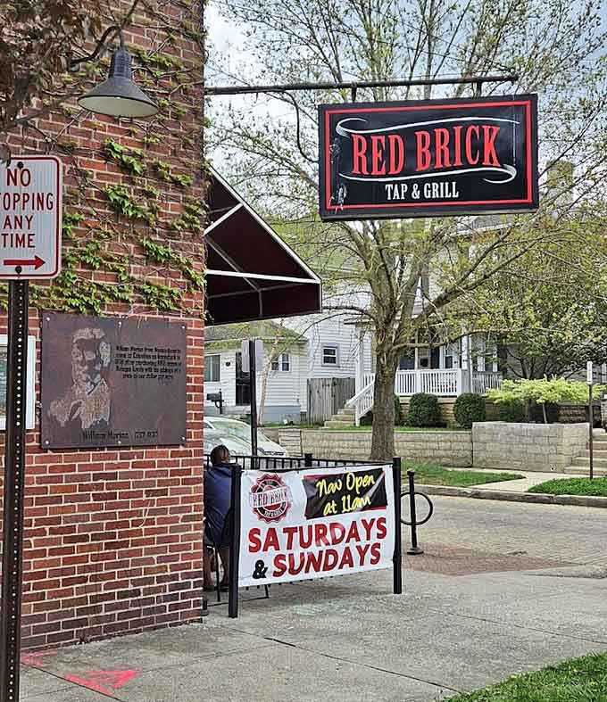 That distinctive signage welcomes you to a place where great food and good times are always on the menu, literally.