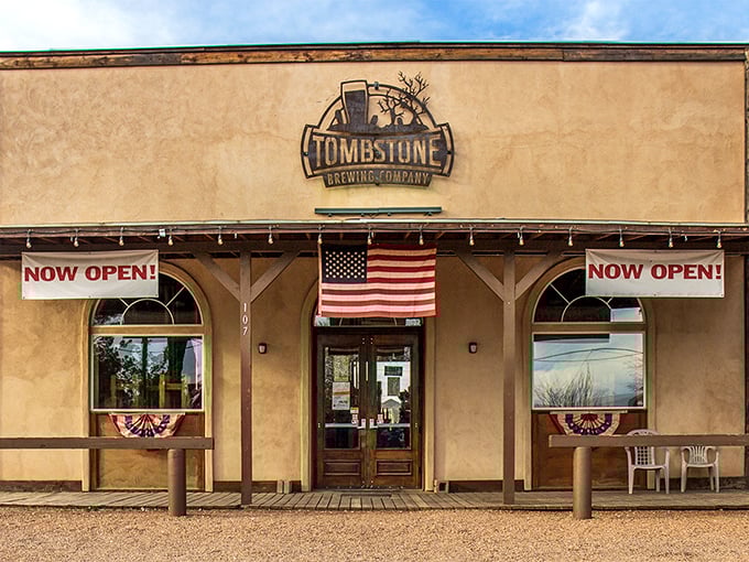 Tombstone Brewing Company proves the town isn't just living in the past, crafting modern beers with names that honor local legends.