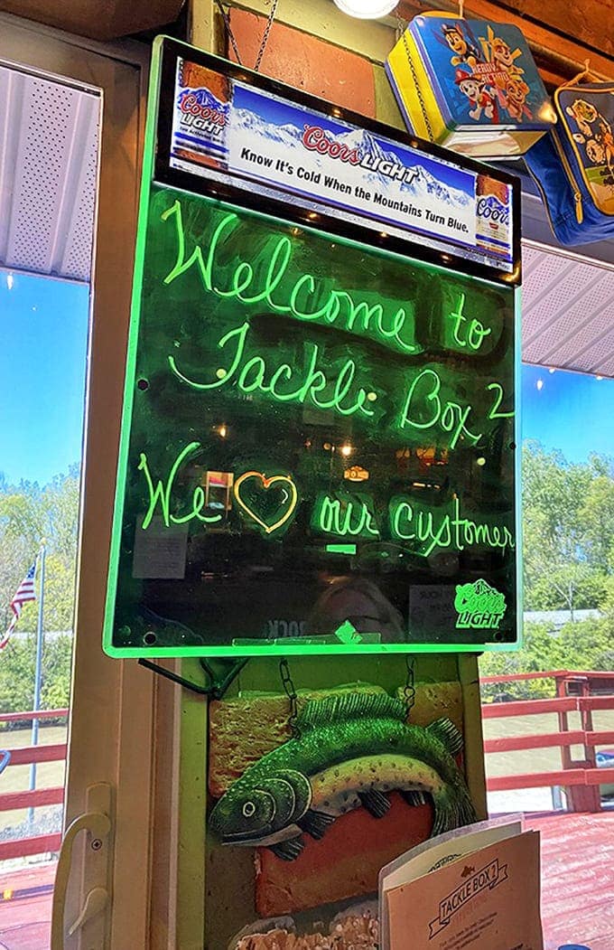 Heartfelt hospitality in neon &ndash; this glowing welcome sign sets the tone for the warm, unpretentious experience that awaits.