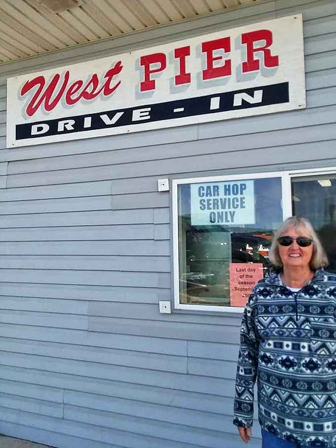 Car hop service keeps the nostalgic drive-in tradition alive, where your vehicle becomes the best seat in the house for enjoying legendary burgers.