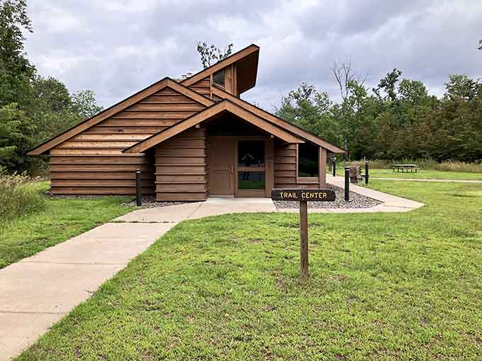 The trail center: your gateway to adventures that'll make you forget your phone exists temporarily.