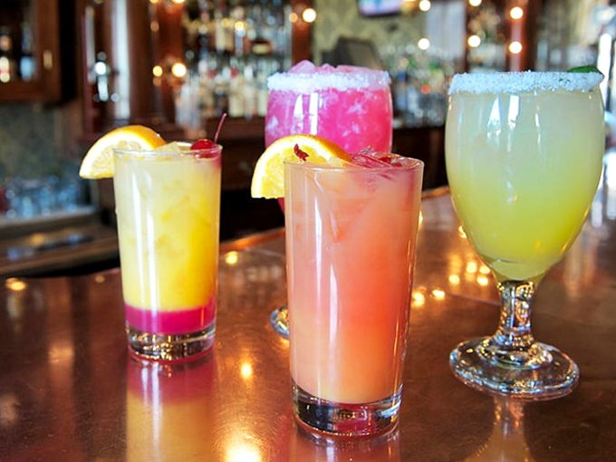 Colorful cocktails bring a splash of modern flair to the Old West experience &ndash; refreshing companions to those legendary mesquite-grilled steaks.