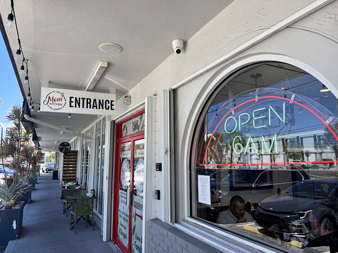 The entrance promises what lies beyond&mdash;a temple to breakfast where early risers are rewarded with culinary treasures.