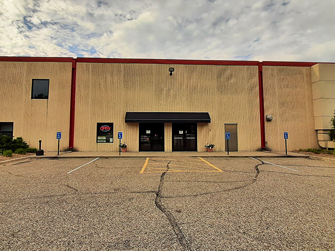 Don't let the unassuming exterior fool you &ndash; inside this building lies a world of high-octane thrills and unforgettable racing experiences.