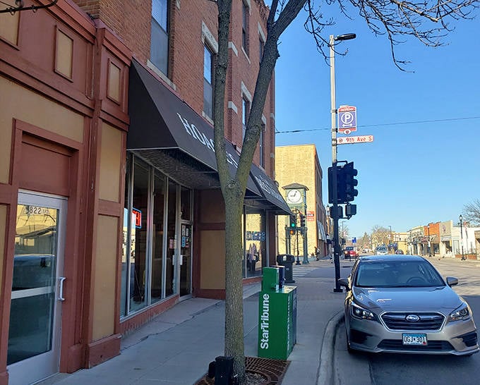 Sunshine filters through desert trees, creating the perfect backdrop for this unassuming building that houses some of Phoenix's most beloved comfort food.