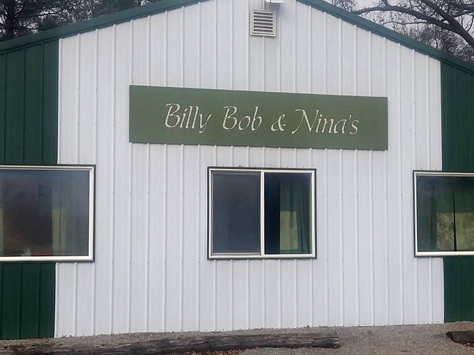 The simple yet elegant sign welcomes hungry travelers to what might be the best meal they'll have all year.