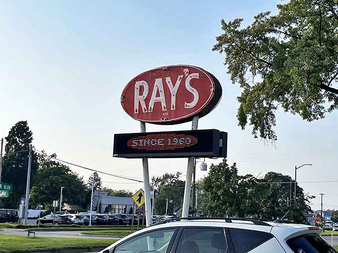 The Ray's sign stands tall, proudly announcing "SINCE 1960" &ndash; a testament to staying power in an industry where longevity is earned through consistent excellence.