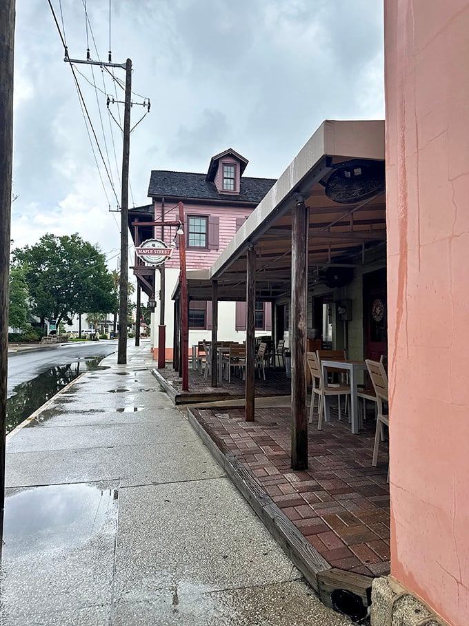 A glimpse of St. Augustine's historic charm provides the perfect backdrop for this unassuming culinary treasure that's become a destination in its own right.