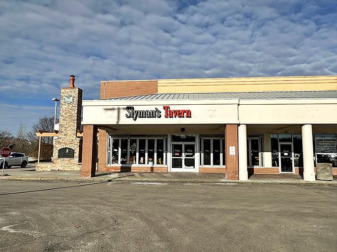 The exterior view that doesn't hint at the culinary greatness within. Like a sandwich speakeasy, only those in the know understand what treasures await inside.