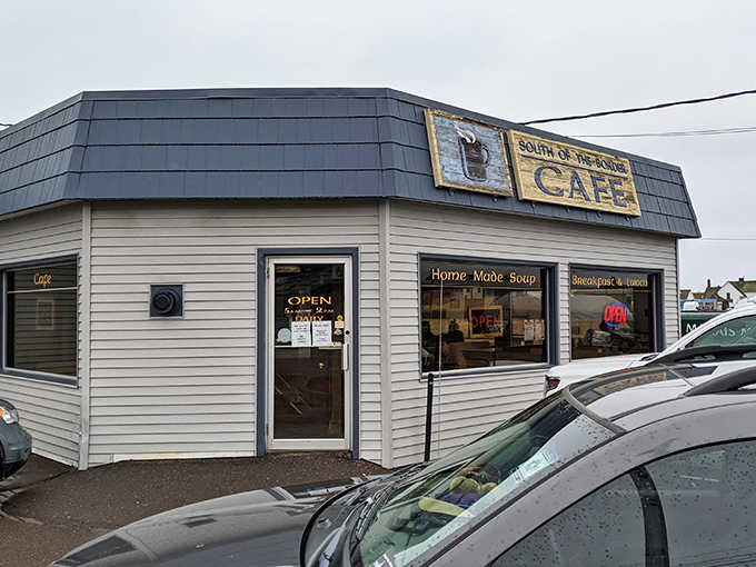 That weathered sign has become a beacon for food pilgrims seeking burger perfection in the most unexpected of places.