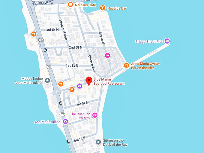 16. blue marlin seafood map