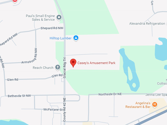 16. caseys amusement park 10 map