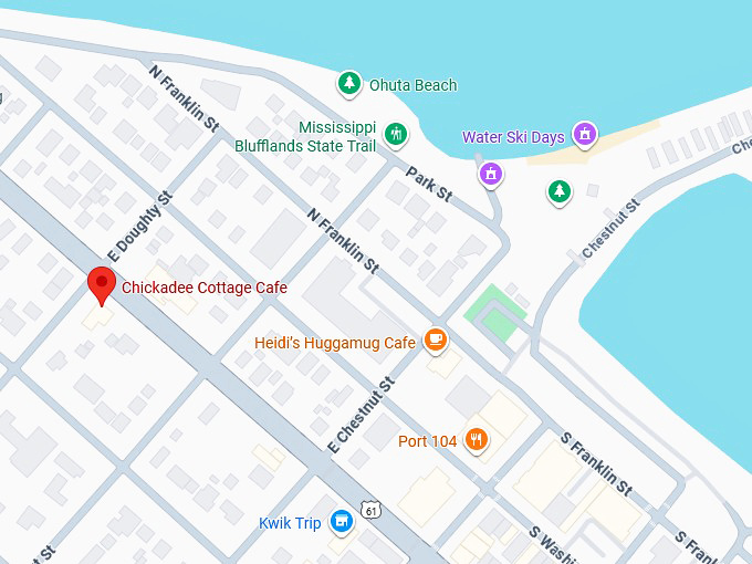 16. chickadee cottage cafe (lake city, mn) map