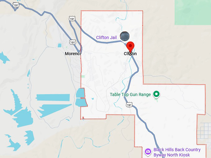 16. clifton, arizona map