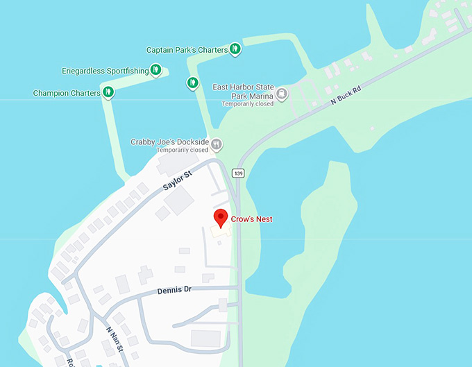 16. crow's nest (lakeside marblehead, oh) map