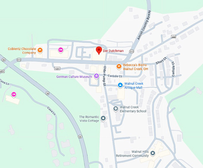 16. der dutchman (walnut st, walnut creek, oh) map