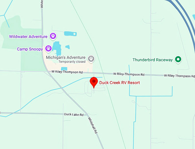 16. duck creek rv resort map