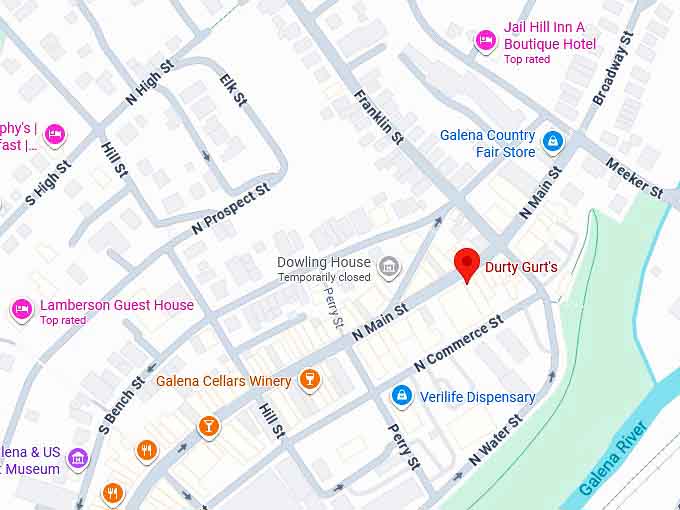 16. durty gurt's (galena, il ) map