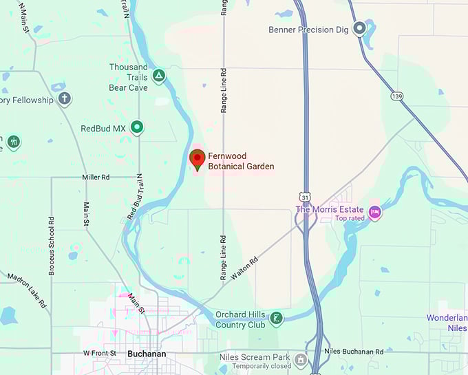 16. fernwood botanical garden map