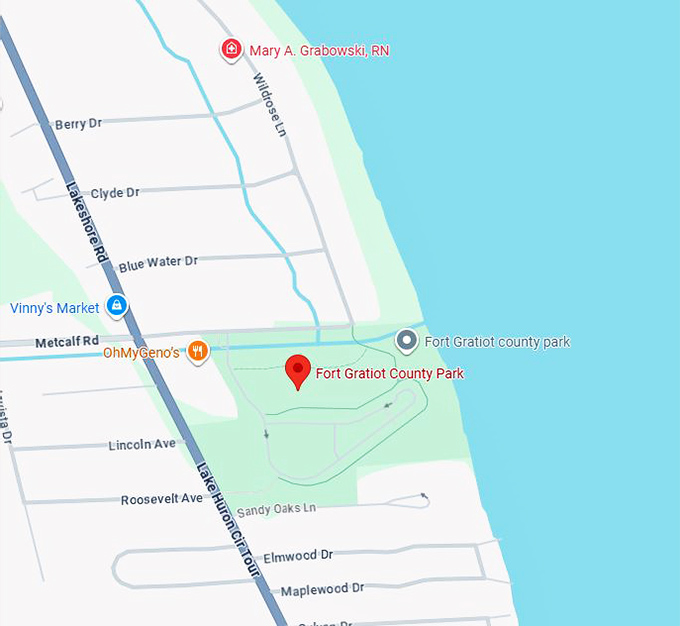 16. fort gratiot county park (fort gratiot twp, mi) map