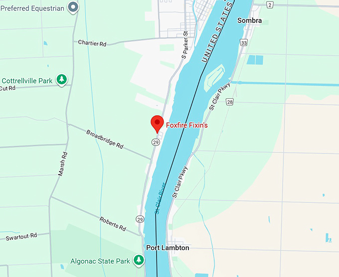 16. foxfire fixin's map