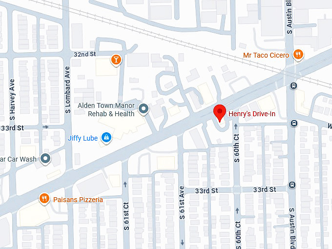 16. henry's drive in (cicero, il) map