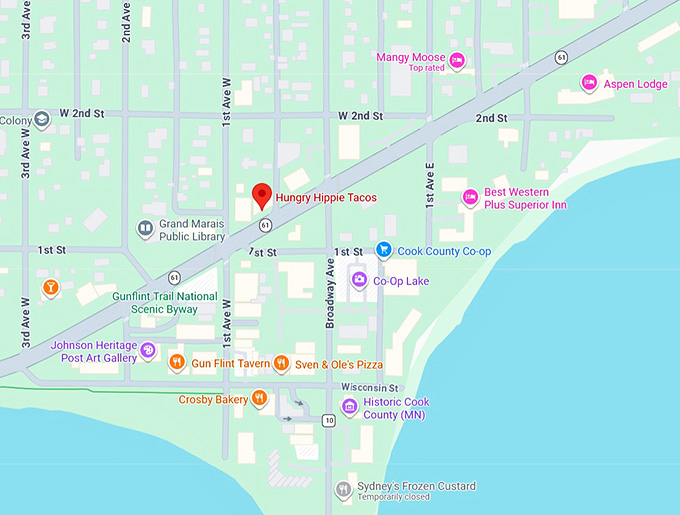 16. hungry hippie tacos map