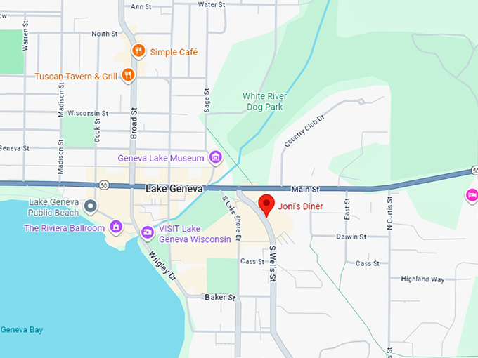 joni's diner map