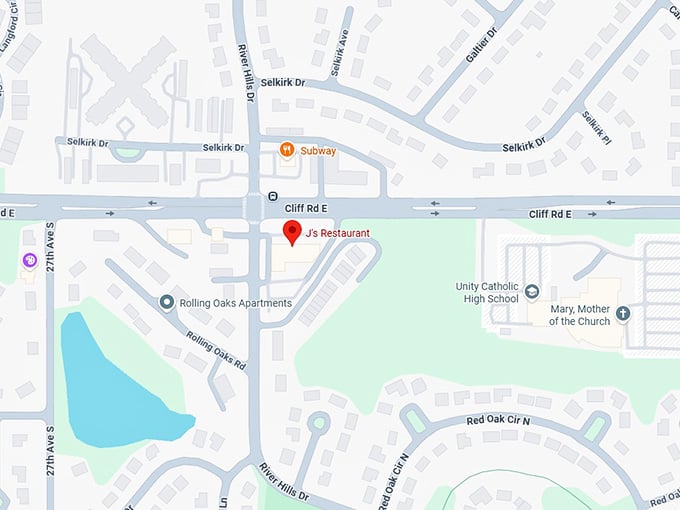 16. j's restaurant map