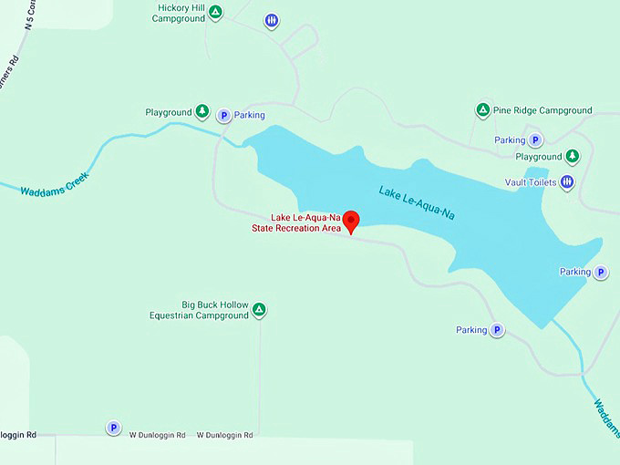 16. lake le aqua na state park (lena, il) map