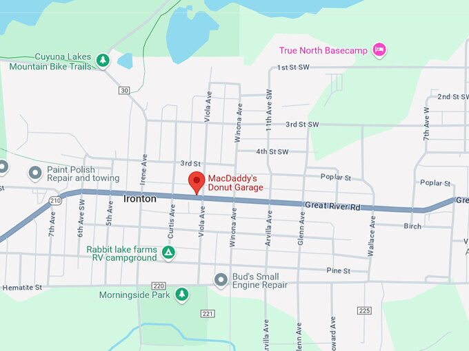 16. macdaddys donut garage 10 map