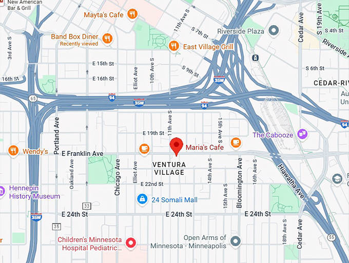 16. maria's cafe map