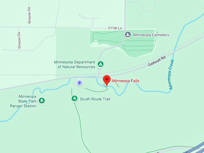 16. minneopa falls map