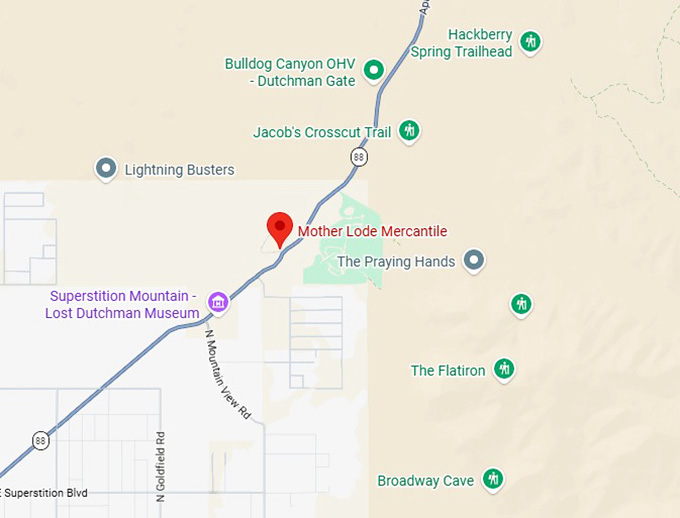 16. mother lode mercantile map
