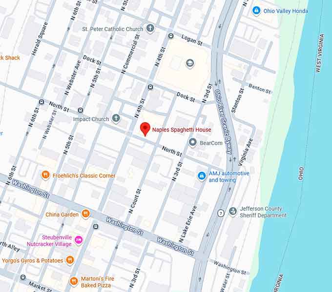 16. naples spaghetti house steubenville, oh map