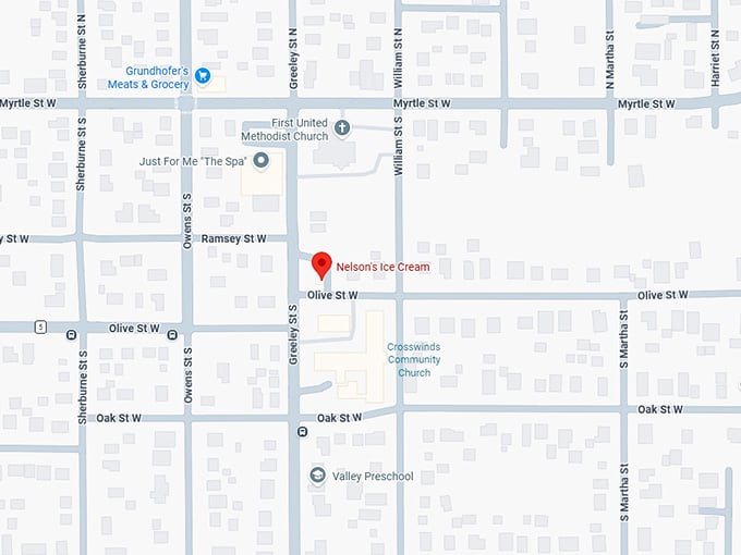 16. nelson's ice cream map