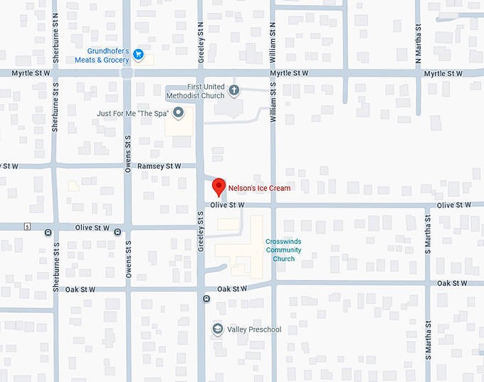 16. nelson's ice cream (stillwater, mn) map