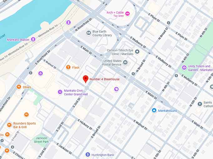 16. number 4 steakhouse map