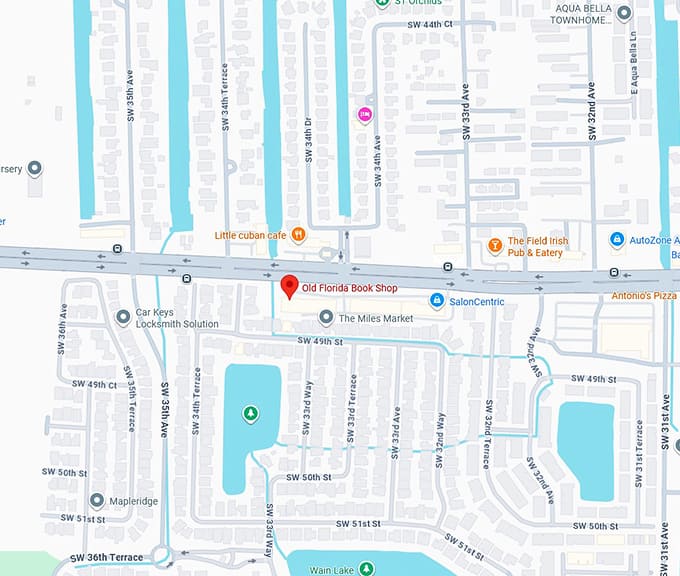 16. old florida book shop map