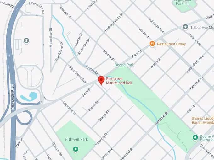 16. pinegrove market & deli map