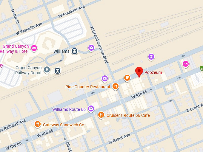 16. poozeum (williams, az) map